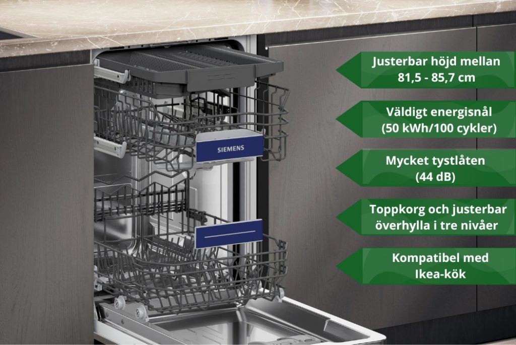 Diskmaskin 45 cm – Vi granskar tre smala diskmaskiner 2024